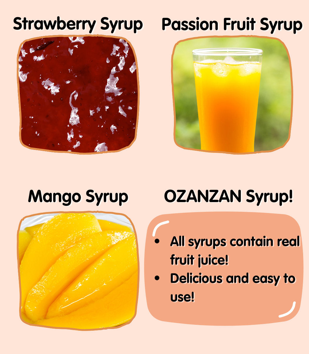 Popping Bursting Boba kit 8 servings individual pack and Syrup made wi ...